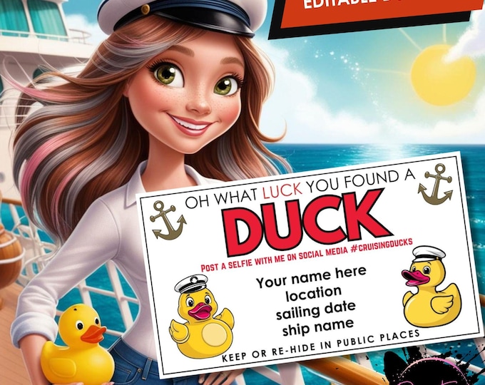 Cruising Ducks Princess INSTANT DOWNLOAD Tags Cruise Ship Rubber Duck ...
