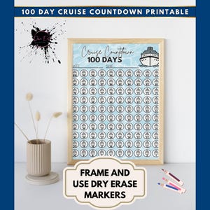 100-day Cruise Countdown Printable | Vacation Tracker | Digital ...