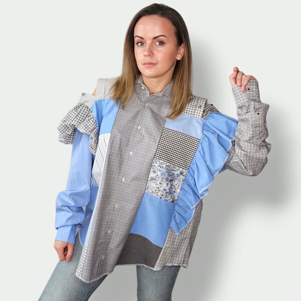 Upcycled Blouse - Etsy