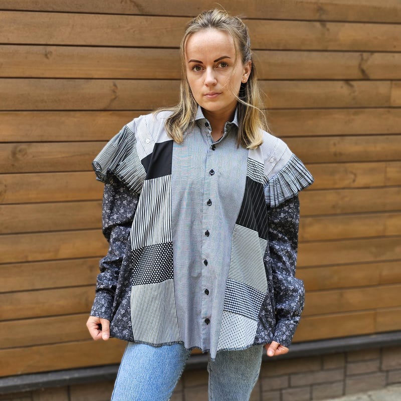 Upcycled Blouse - Etsy