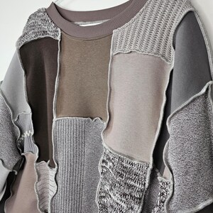 Upcycled Patchwork Women's Jumper From Knitwear Scraps and Sweaters ...