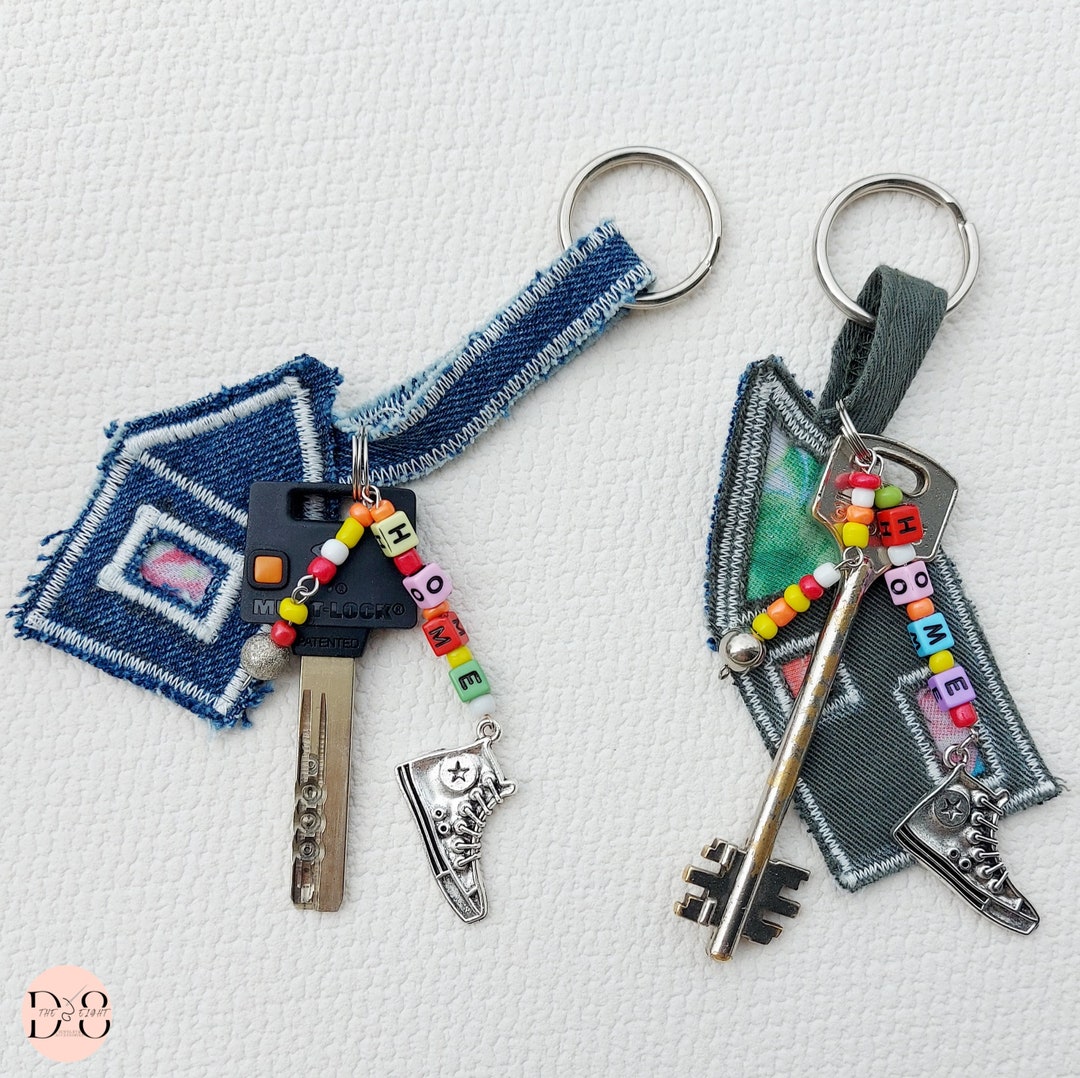 My Denim House Keyring – Personalized Recycled Jean Key Holders & Bag ...