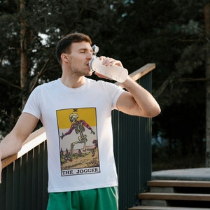 Funny the Jogger Tarot Card, Funny Skeleton the Jogger Tarot Card ...
