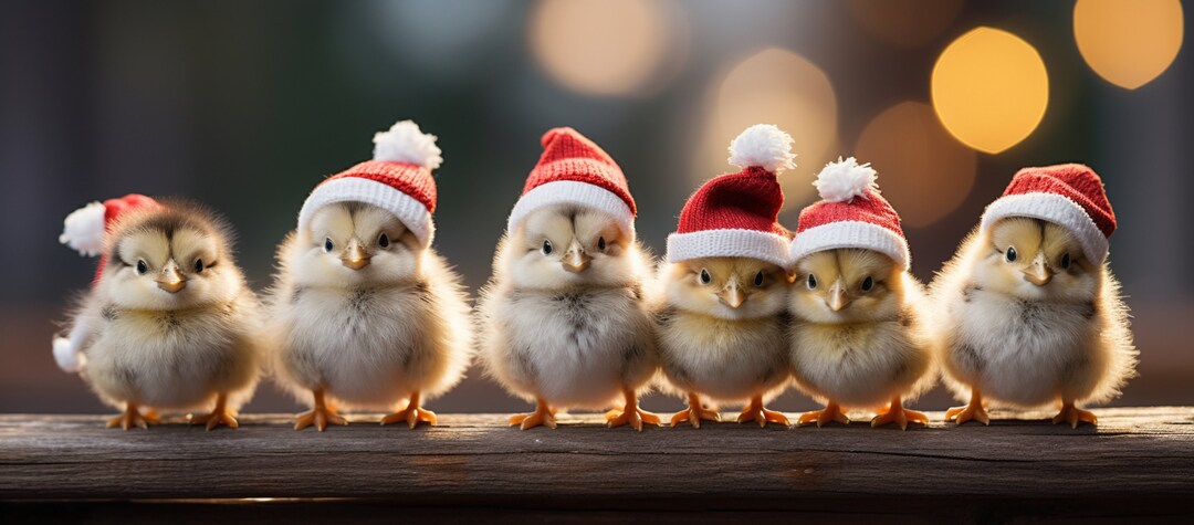 Cute Baby Christmas Chicks Sublimation Design, Digital Mug Wrap ...