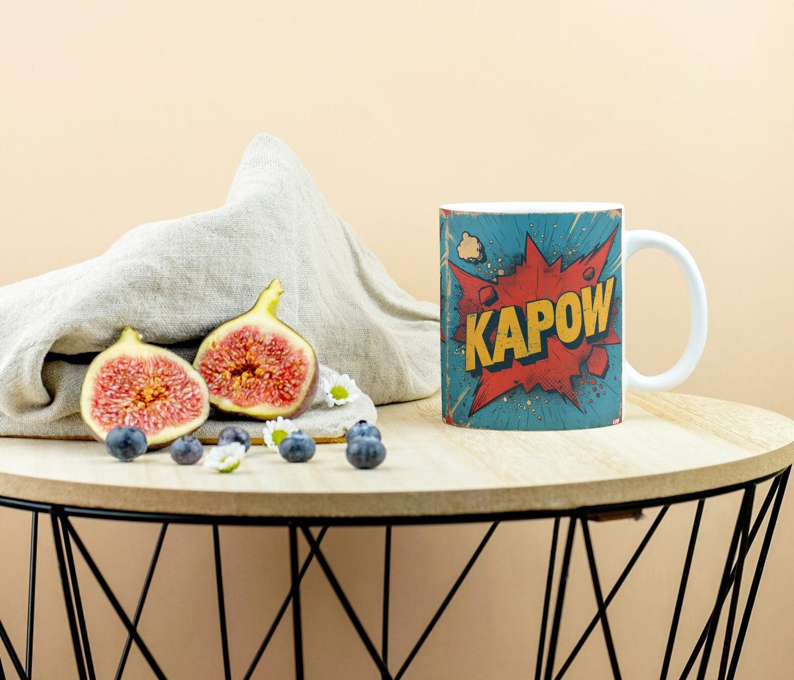 Action Kapow, Kapow Sublimation Design, Digital Mug Wrap Template ...