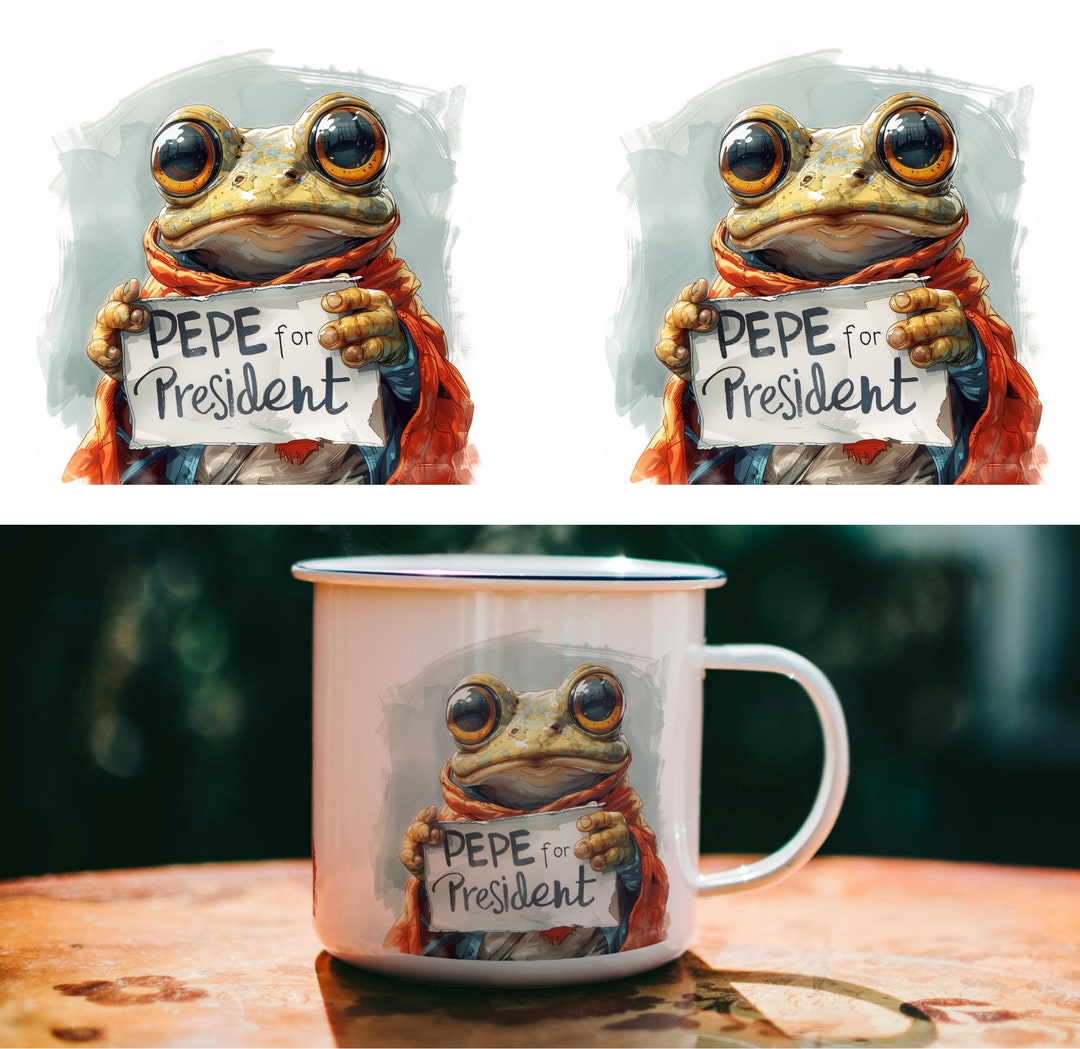 Pepe for President, Pepe the Frog for President Digital Mug Wrap ...