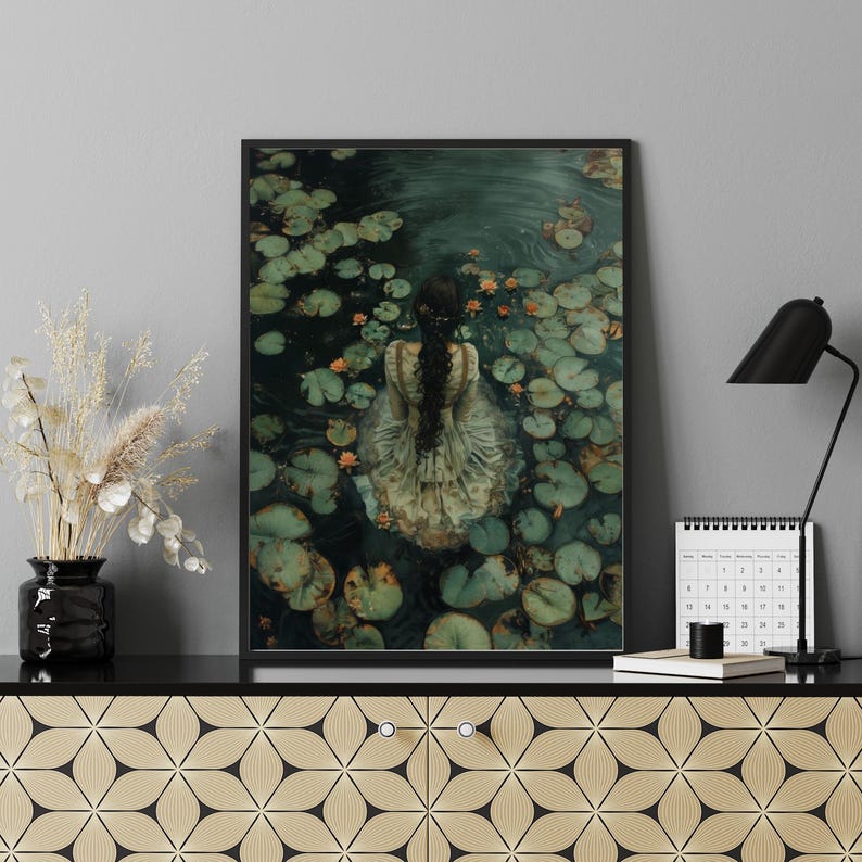 Ophelia / Digital Download / Dark Academia Print / Vintage Style Art ...