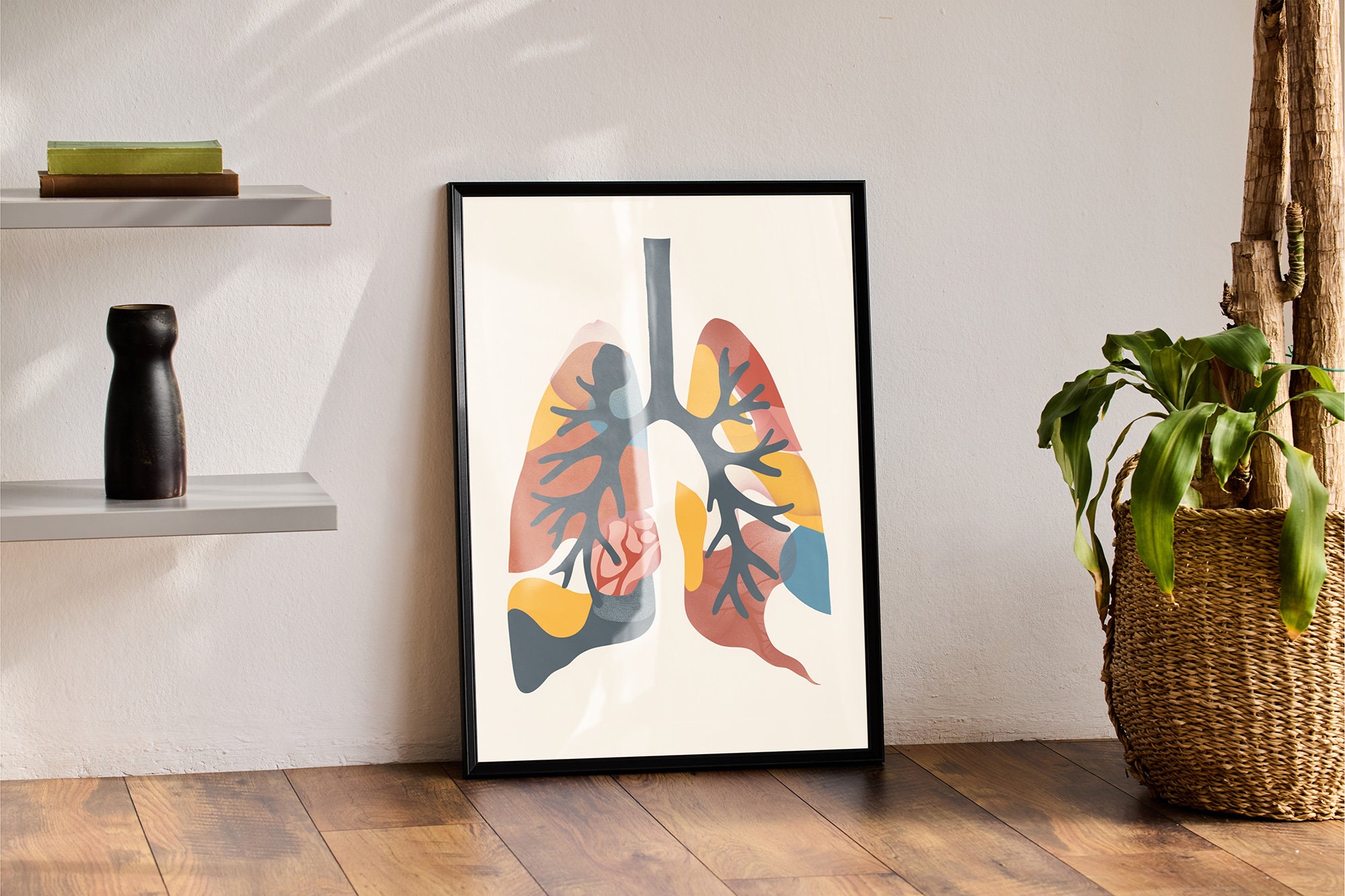 Human Lungs Wall Art, Anatomy Print, Lungs Anatomical Art, Medical ...