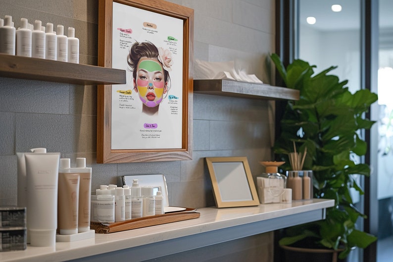 Acne Diagram Model 1, Acne Face Map, Aesthetics Art, Dermatologist Art ...