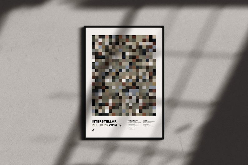 Interstellar Color Study Print, Movie Poster, Cinema Art, Low-res Art ...