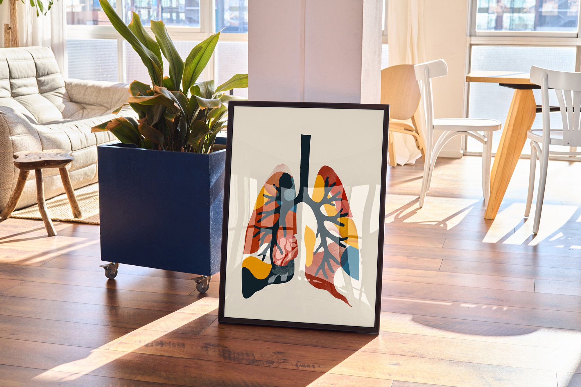 Human Lungs Wall Art, Anatomy Print, Lungs Anatomical Art, Medical ...