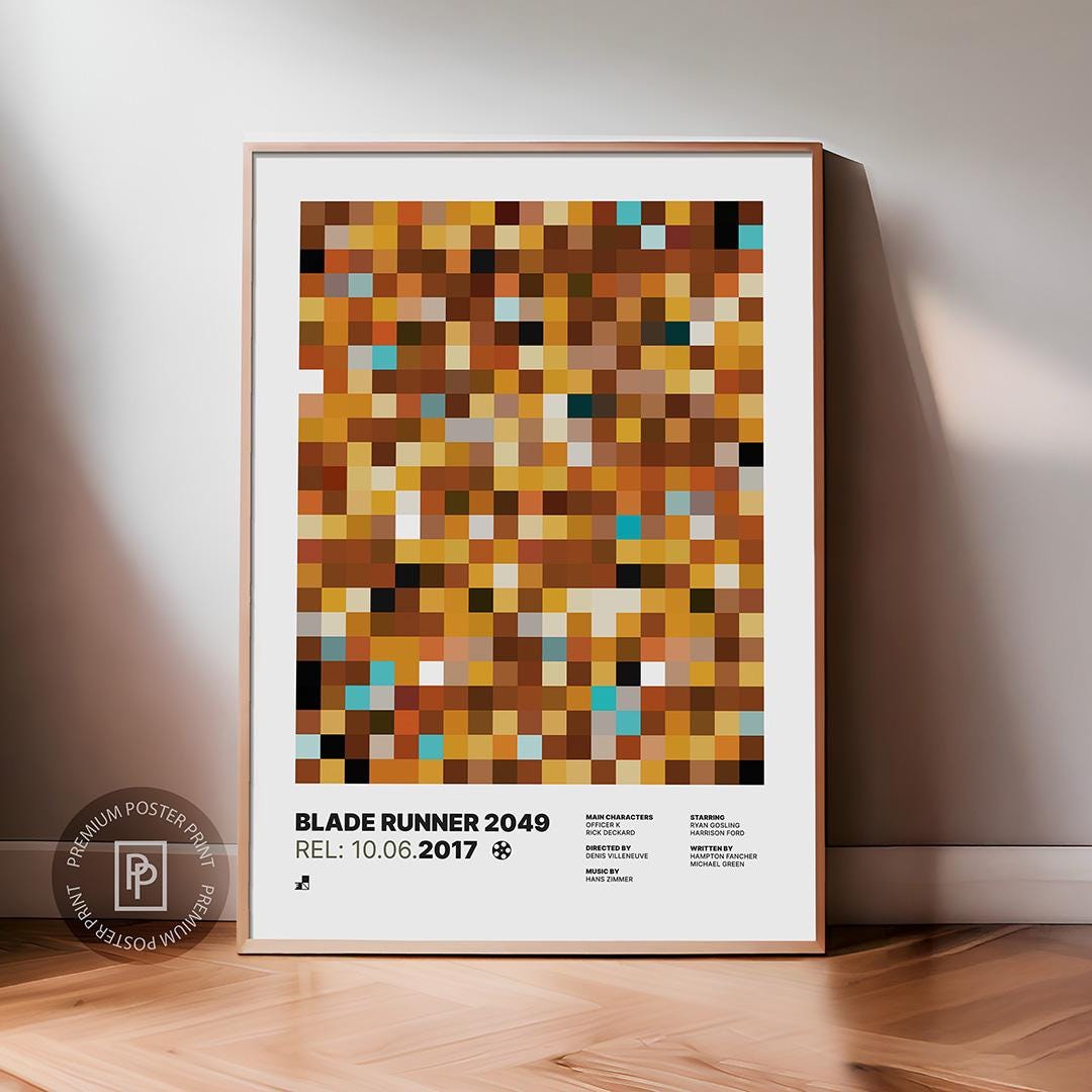 Blade Runner 2049 Color Study Print, Scifi Poster, Cinema Art, Low-res ...