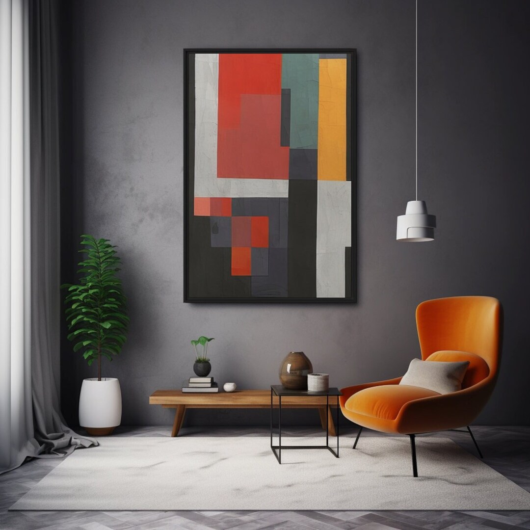Wall Art Print Geometric Abstract Art Abstract Print Wall - Etsy