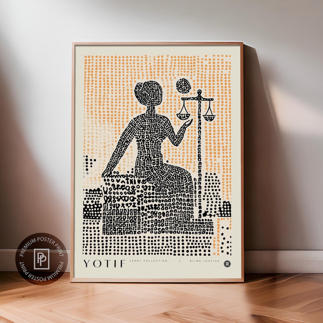 Lady Justice Print, Law Poster, Premium Poster, Lawyer Office Decor ...
