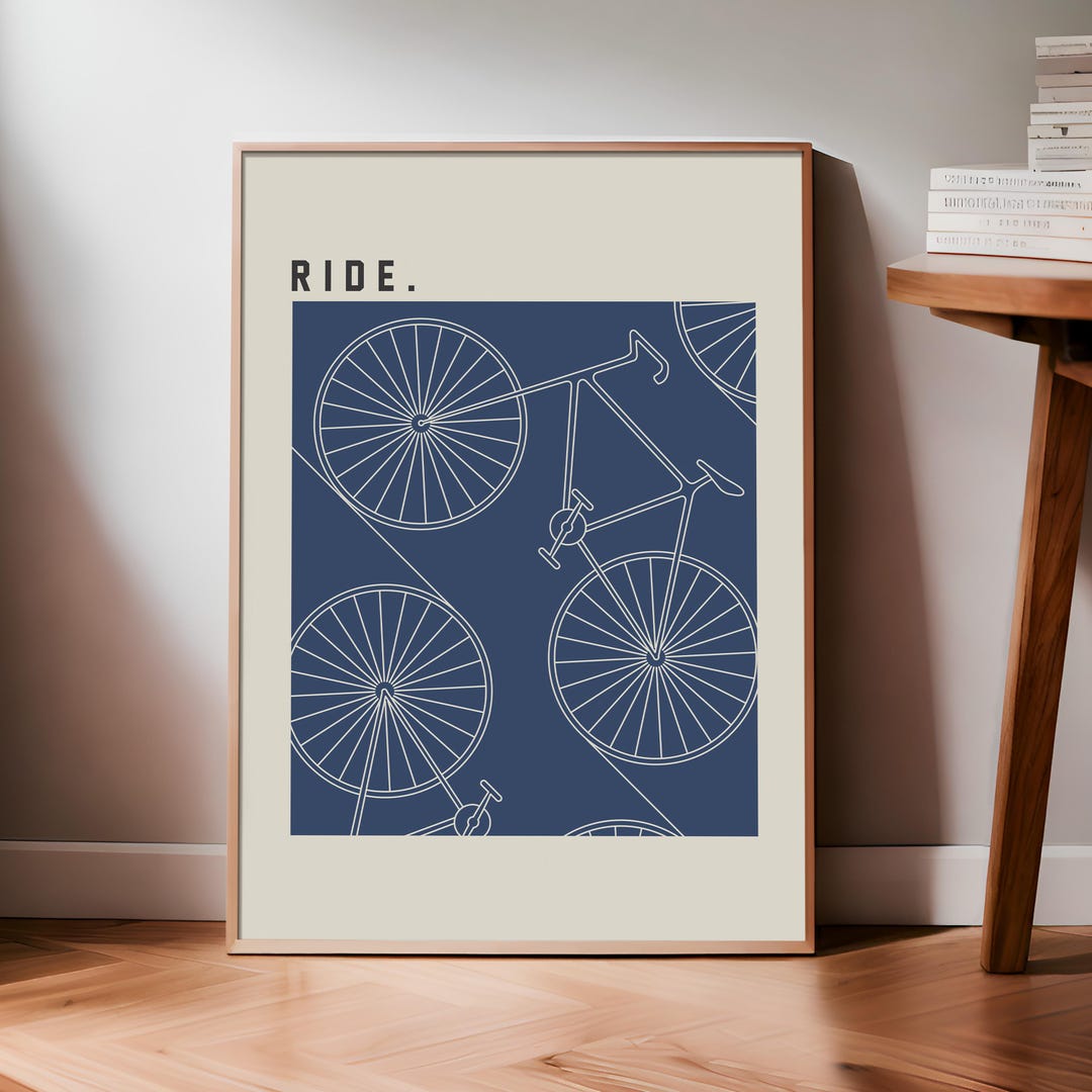 Cyclist Poster, Sports Art, Minimalist Poster, Biking Gift, Sports Gift ...