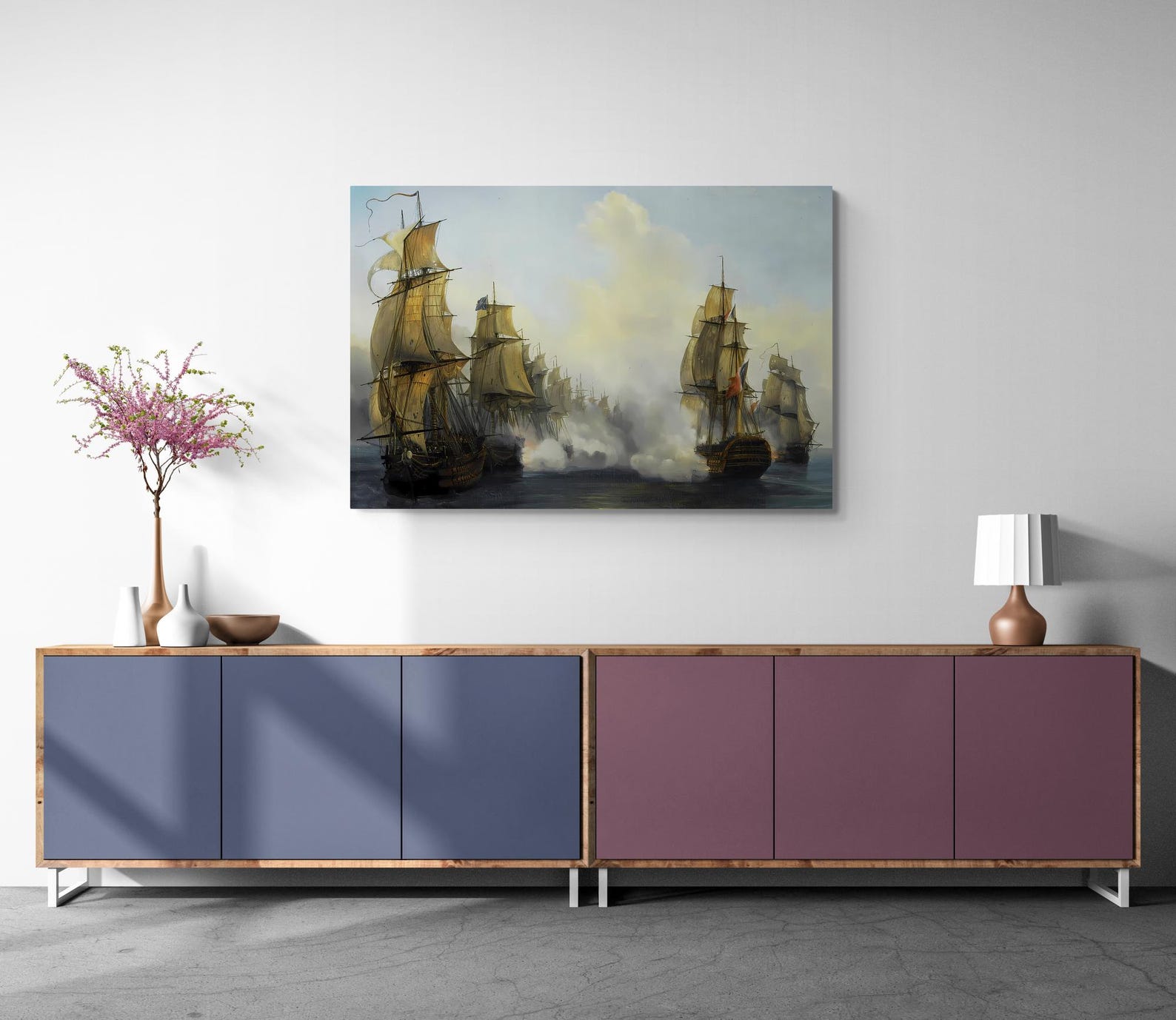 Vintage Sailing Ships Canvas, Classic Tall Ship Naval Scene - Etsy