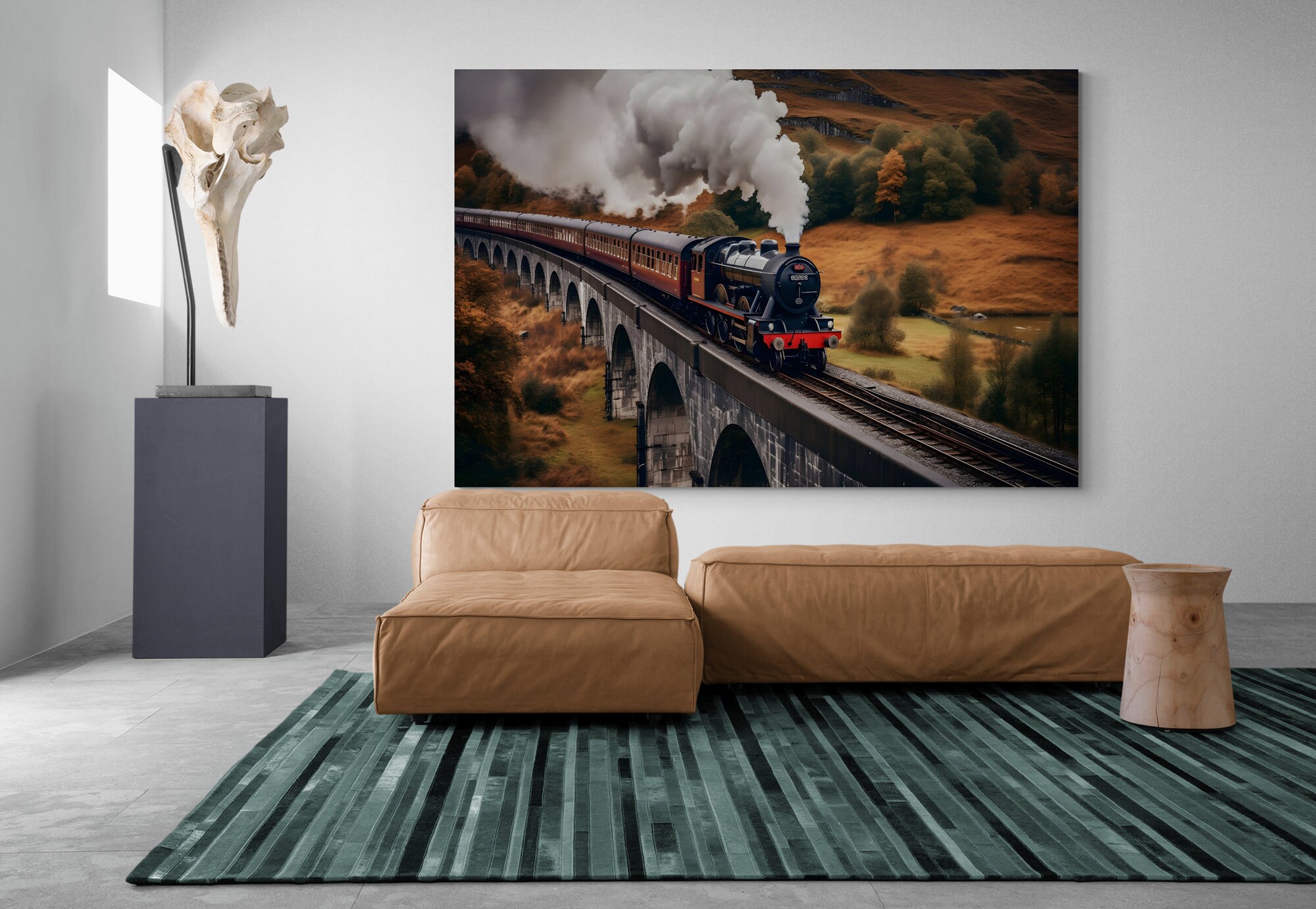 Old Train Art, Train Decor Art, Steam Train Decor, Train Canvas Wall ...
