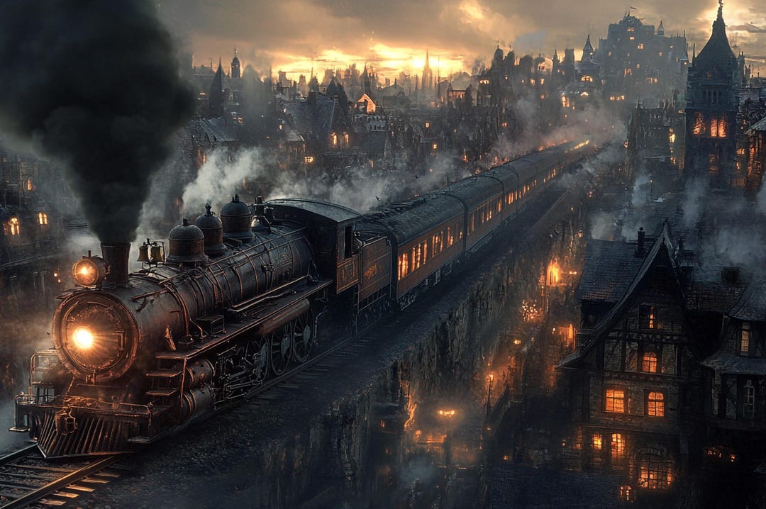 Old Train Art, Train Decor Art, Vintage Locomotive, Railroad Wall Art ...