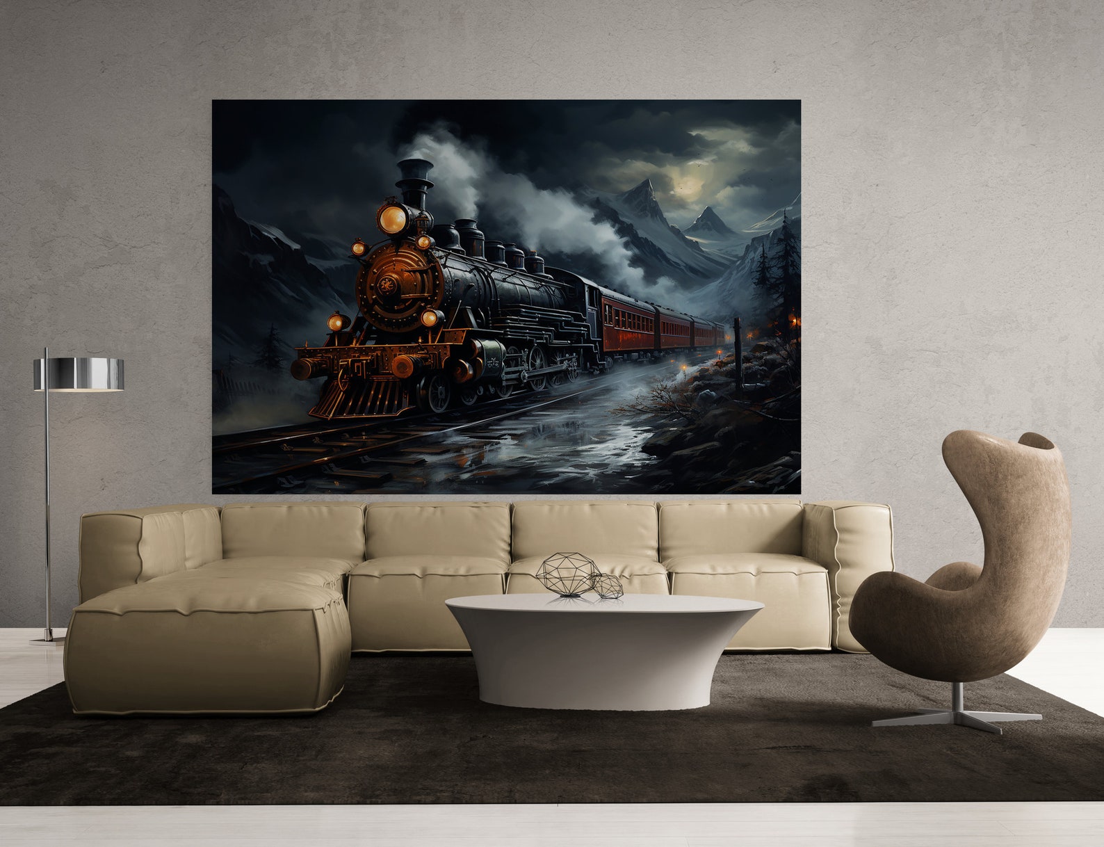 Old Train Art, Train Decor Art, Vintage Locomotive, Railroad Wall Art ...