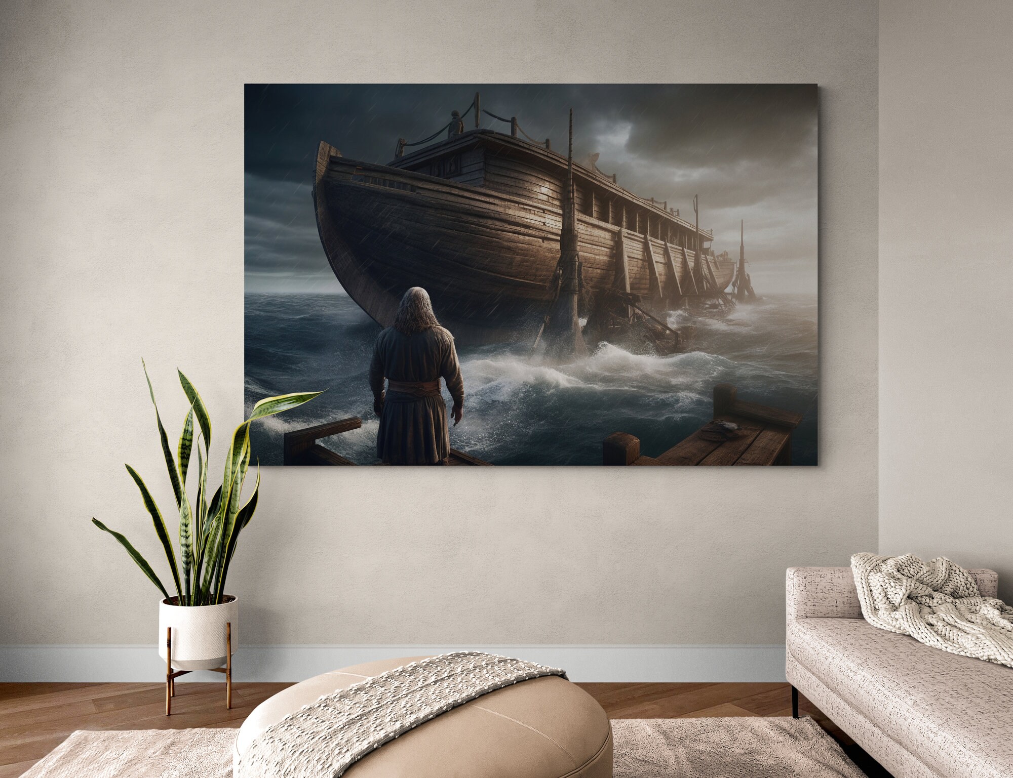 Wall Art Noah's Ark, the Flood on Earth, the Biblical Flood, Art for ...