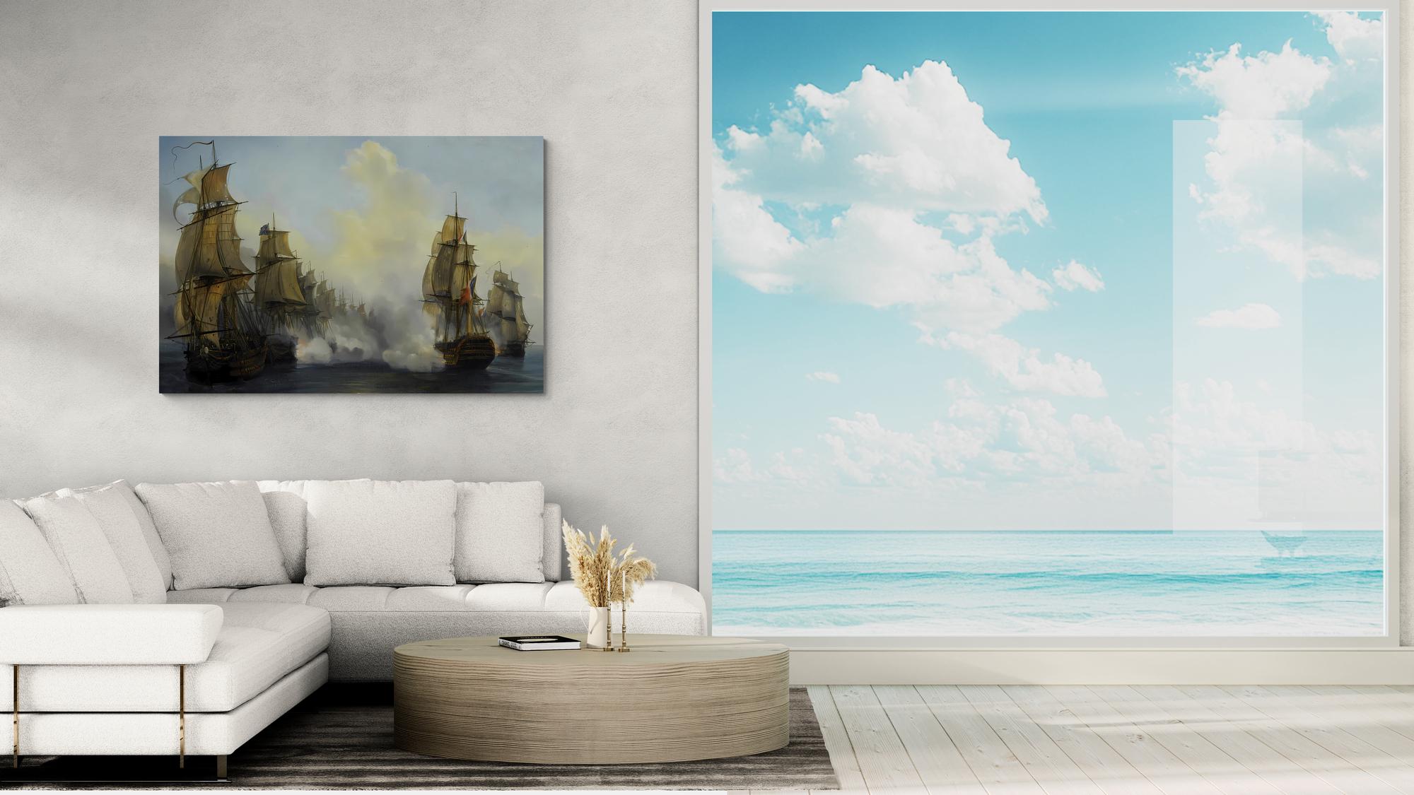 Vintage Sailing Ships Canvas, Classic Tall Ship Naval Scene - Etsy