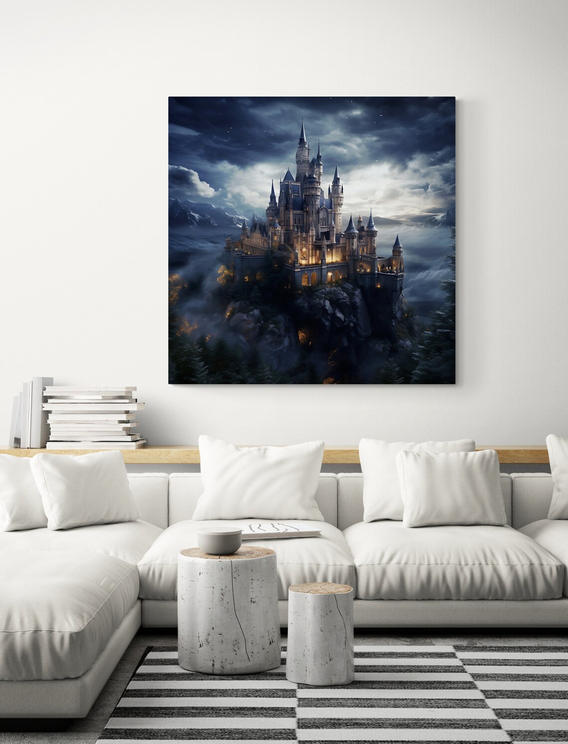 Castle Mountain Majesty: Ancient Architecture and Mountain Landscape ...