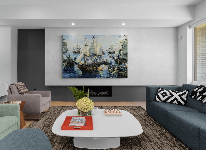 The Battle of Trafalgar, Pirate Ship, Battle Ship, Maritime Gifts, Old ...