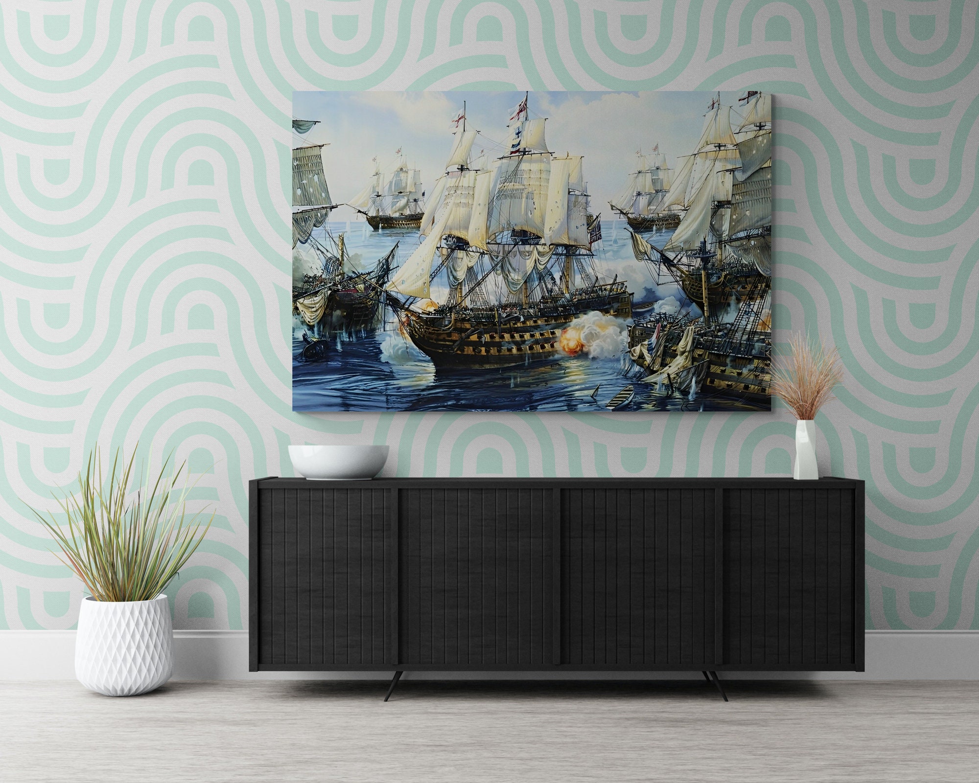 The Battle of Trafalgar, Pirate Ship, Battle Ship, Maritime Gifts, Old ...