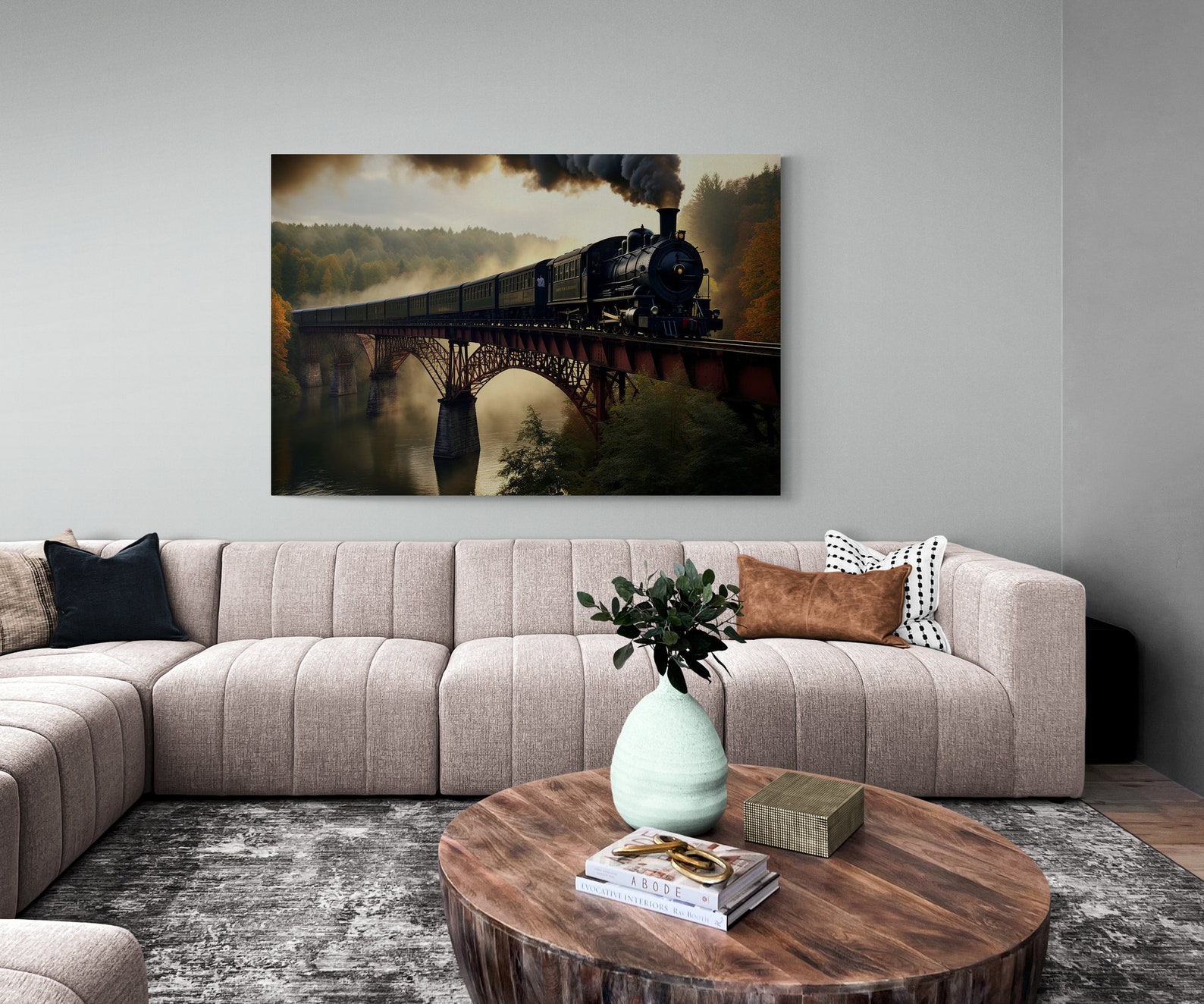 Old Train Art, Train Decor Art, Vintage Locomotive, Railroad Wall Art ...
