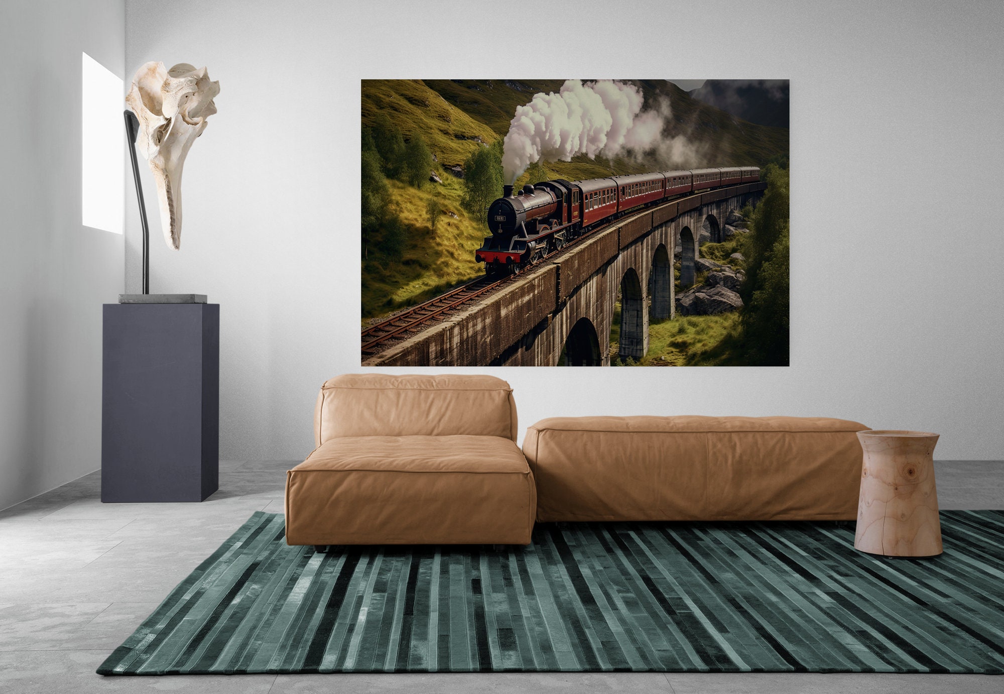Old Train Art, Train Decor Art, Vintage Locomotive, Railroad Wall Art ...