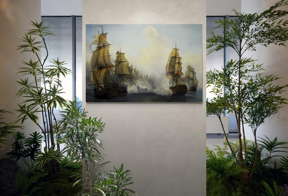Vintage Sailing Ships Canvas – Nautical Maritime Wall Art, Classic Tall ...