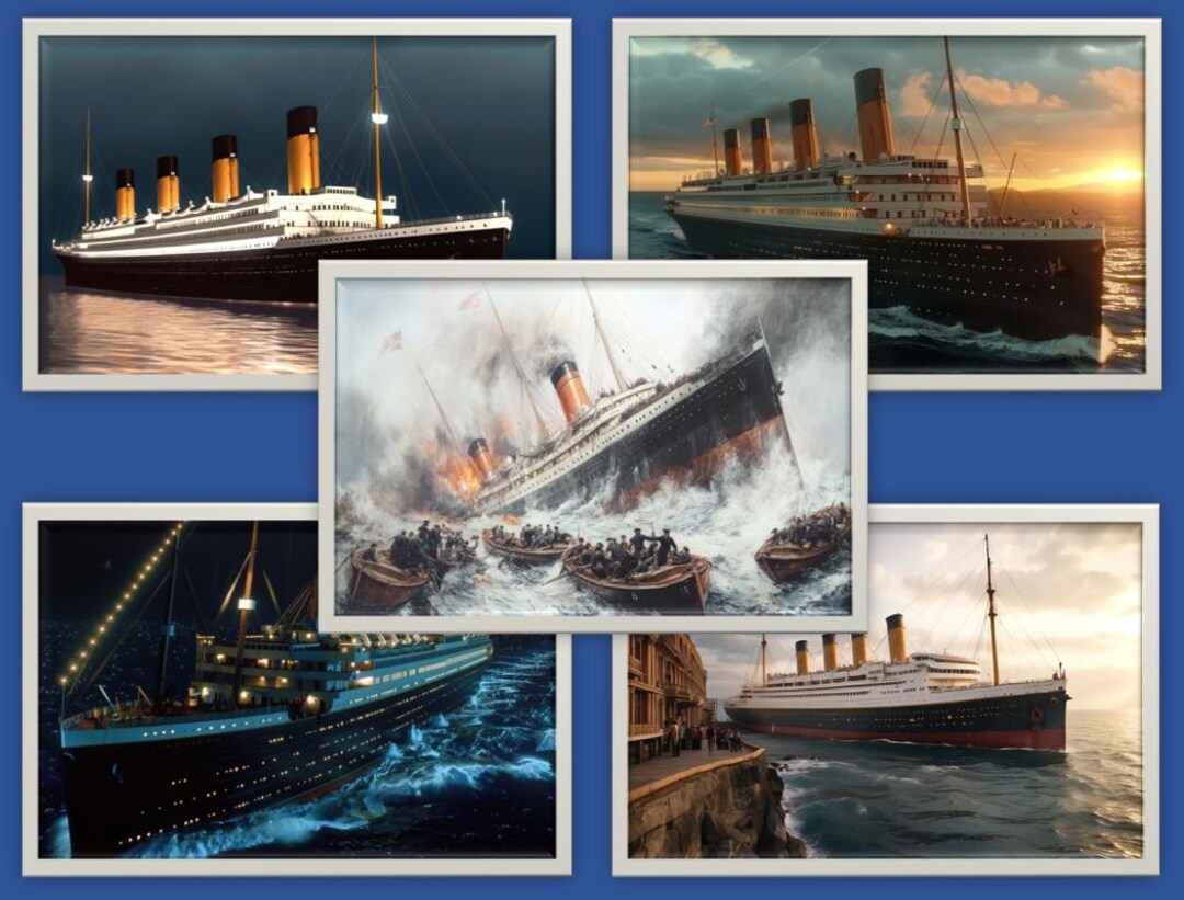 Wall Art Ship, Titanic Canvas, Sea Wall Art, Old Ship Wall Art, Big ...