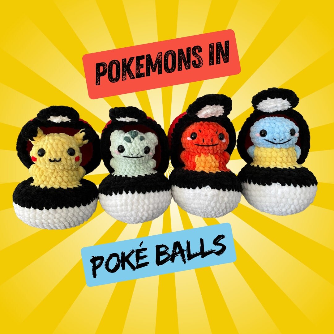 Pokemons in Poké Balls - Etsy