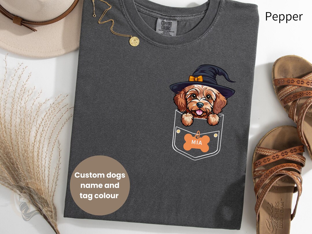Cavapoo Halloween Shirt - Custom Dog Mom Tee, Dog Owner Gift, Cockapoo ...