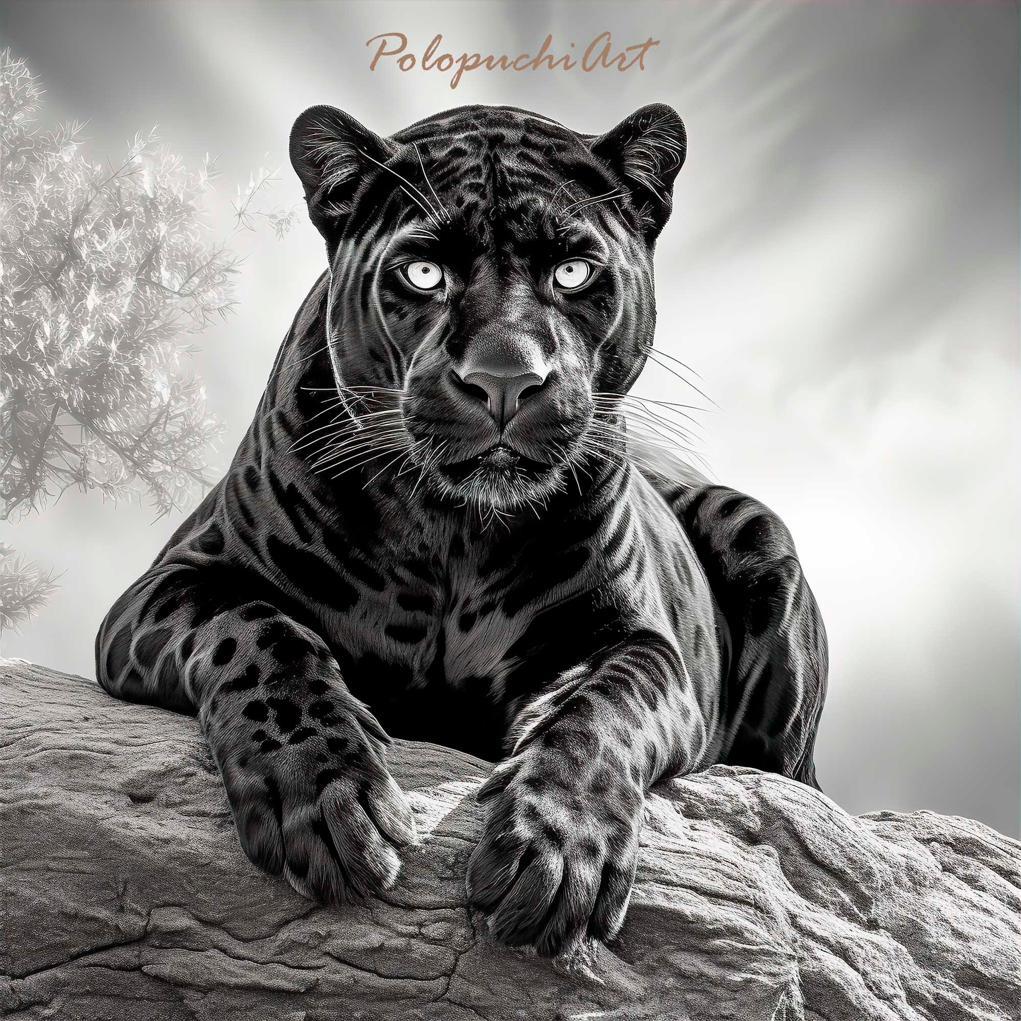 Pantera Blanca Y Negra