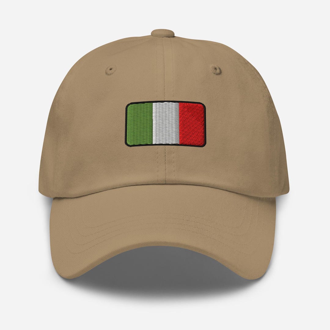 Color Italy Flag Embroidered Baseball Cap – Minimalist Italian Pride ...