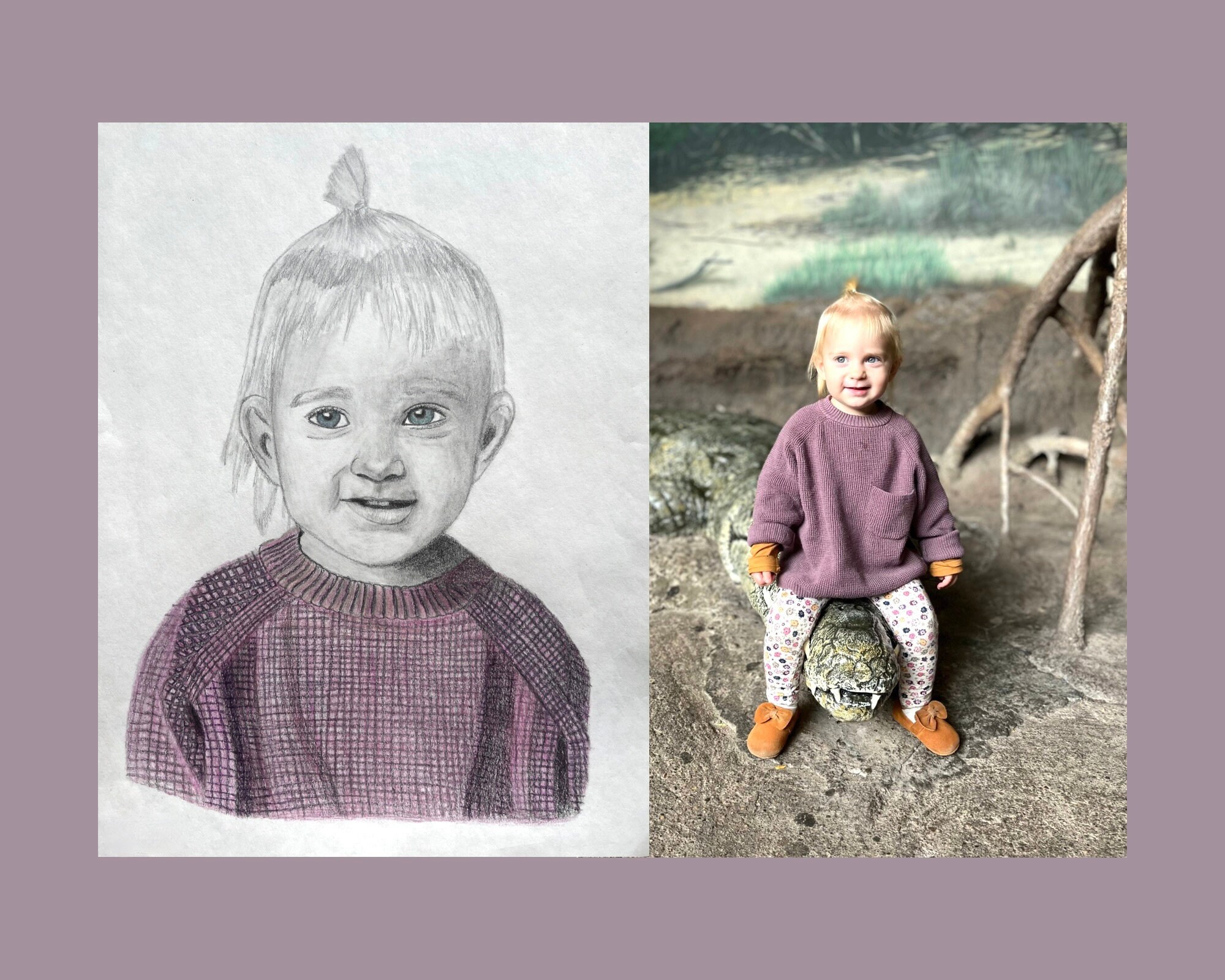 Hand-drawn Pencil Portrait Artwork From Photographs - Etsy