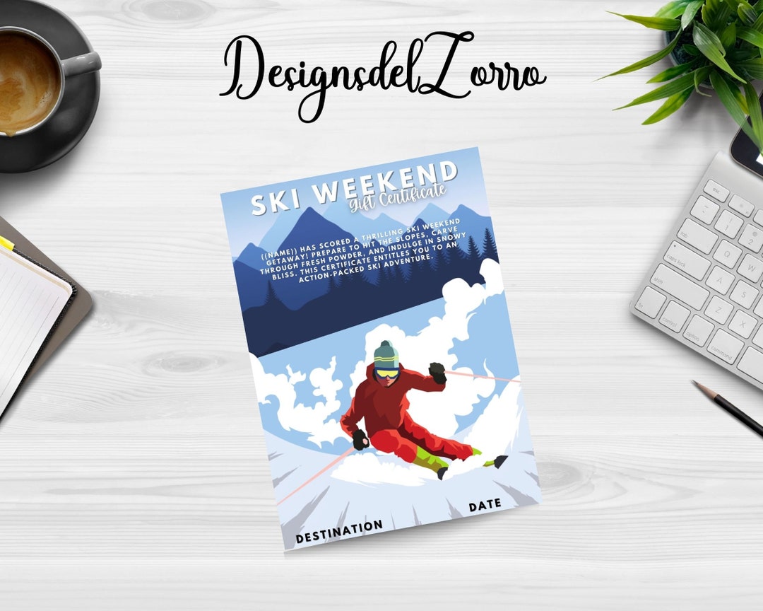 Editable Ski Trip Invitation, Customizable Birthday Ski Invite ...