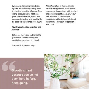 30 Day Symptom Workbook - Traumatic Brain Injury (TBI), Concussion ...