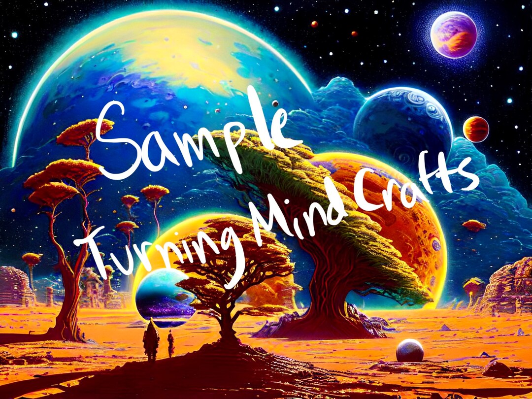 Surreal Planet Digital Background - Etsy