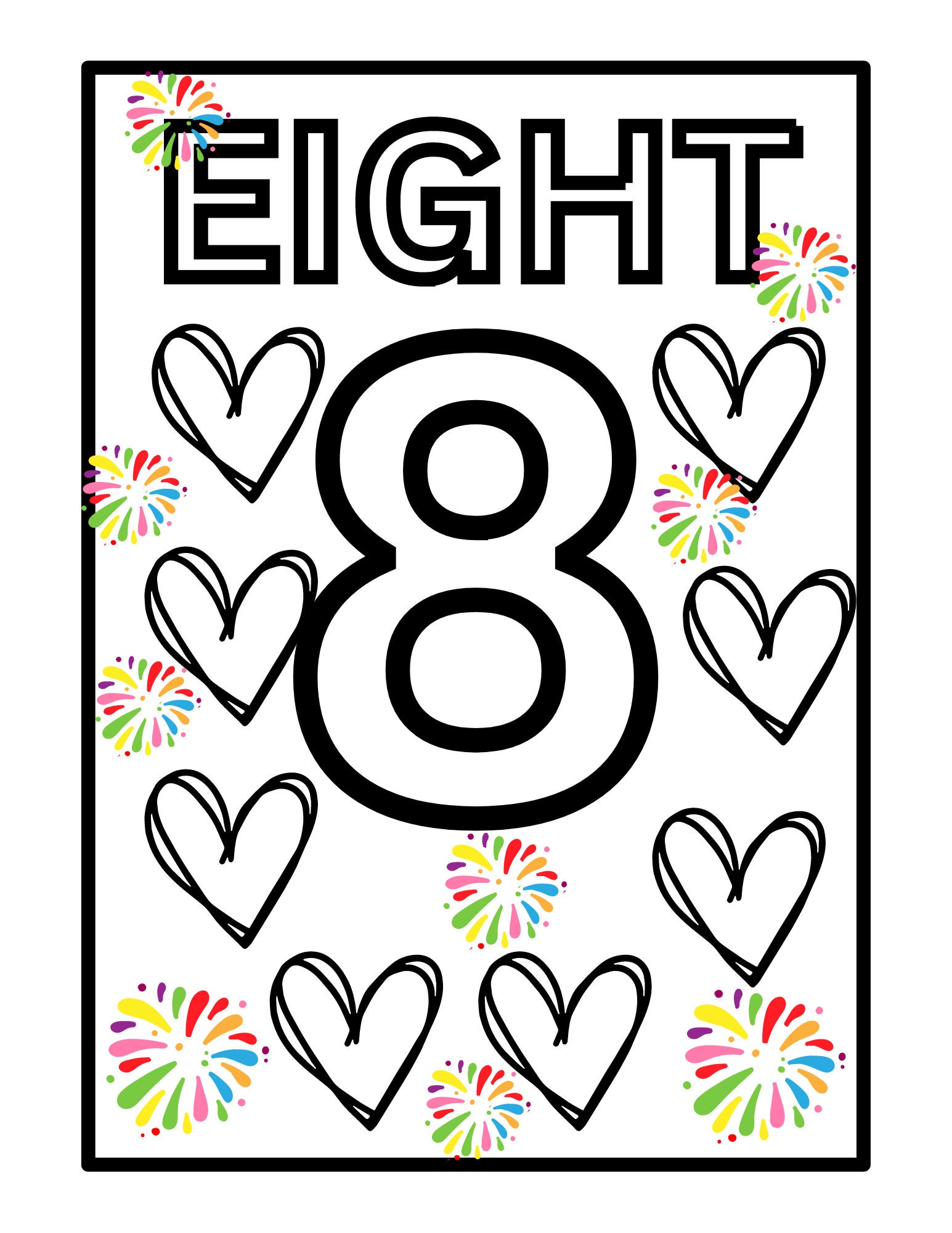 1 10 Numbers Printable Coloring Page Worksheets for KIDS - Etsy