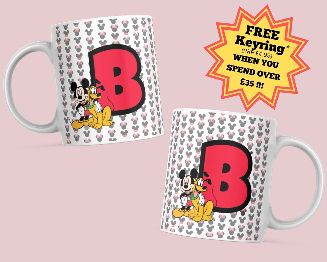 Mickey Mouse Disneyinitial Mugpersonalised Mugdisney Giftmickey Mouse ...