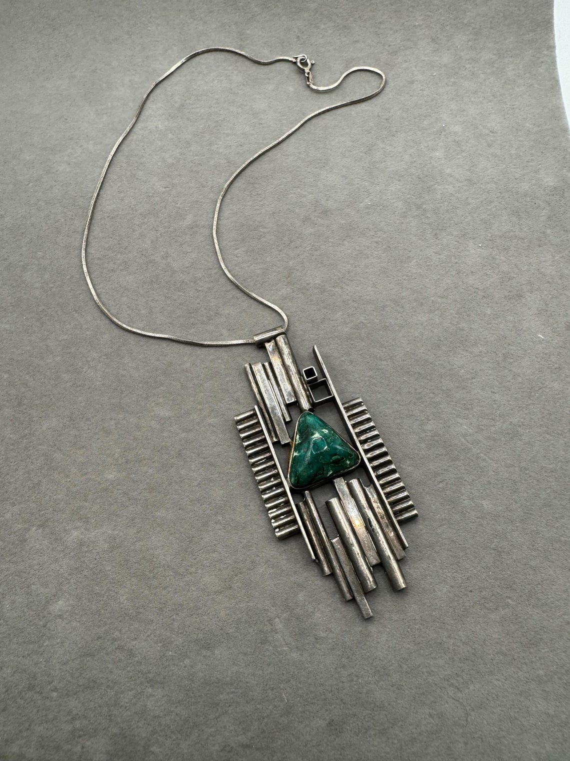 Aaron Rubenstein Sterling Azurite Necklace - Etsy
