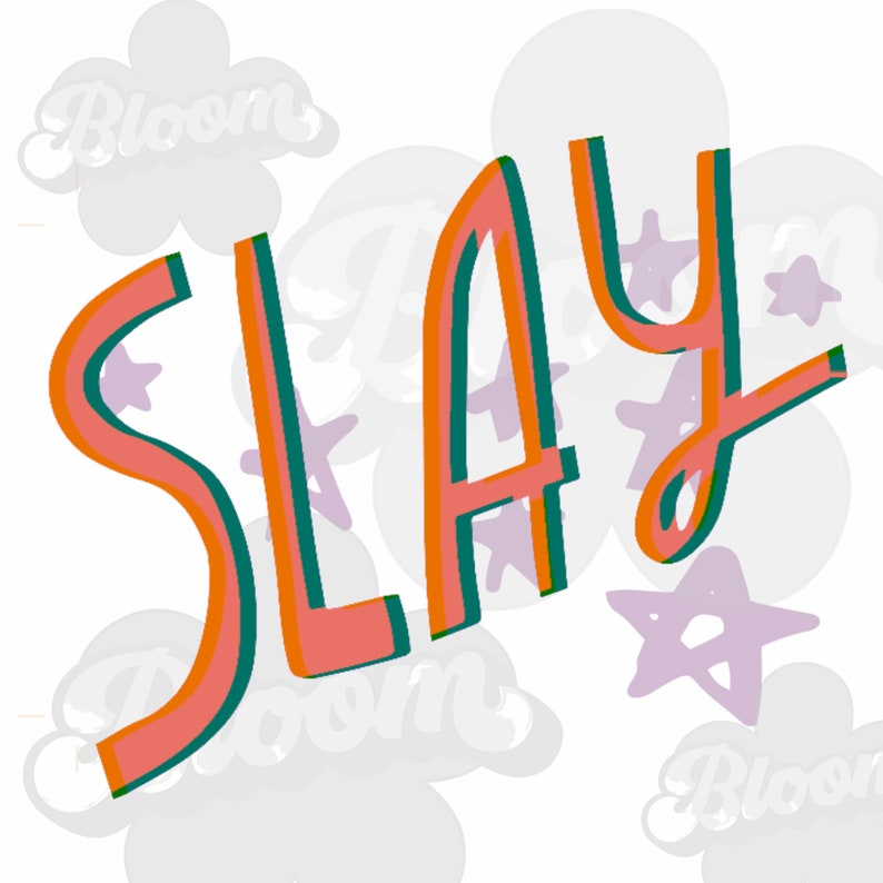 Slay SVG PNG Hand Lettered | Boho Svg | Hippie Svg | Bold Svg ...