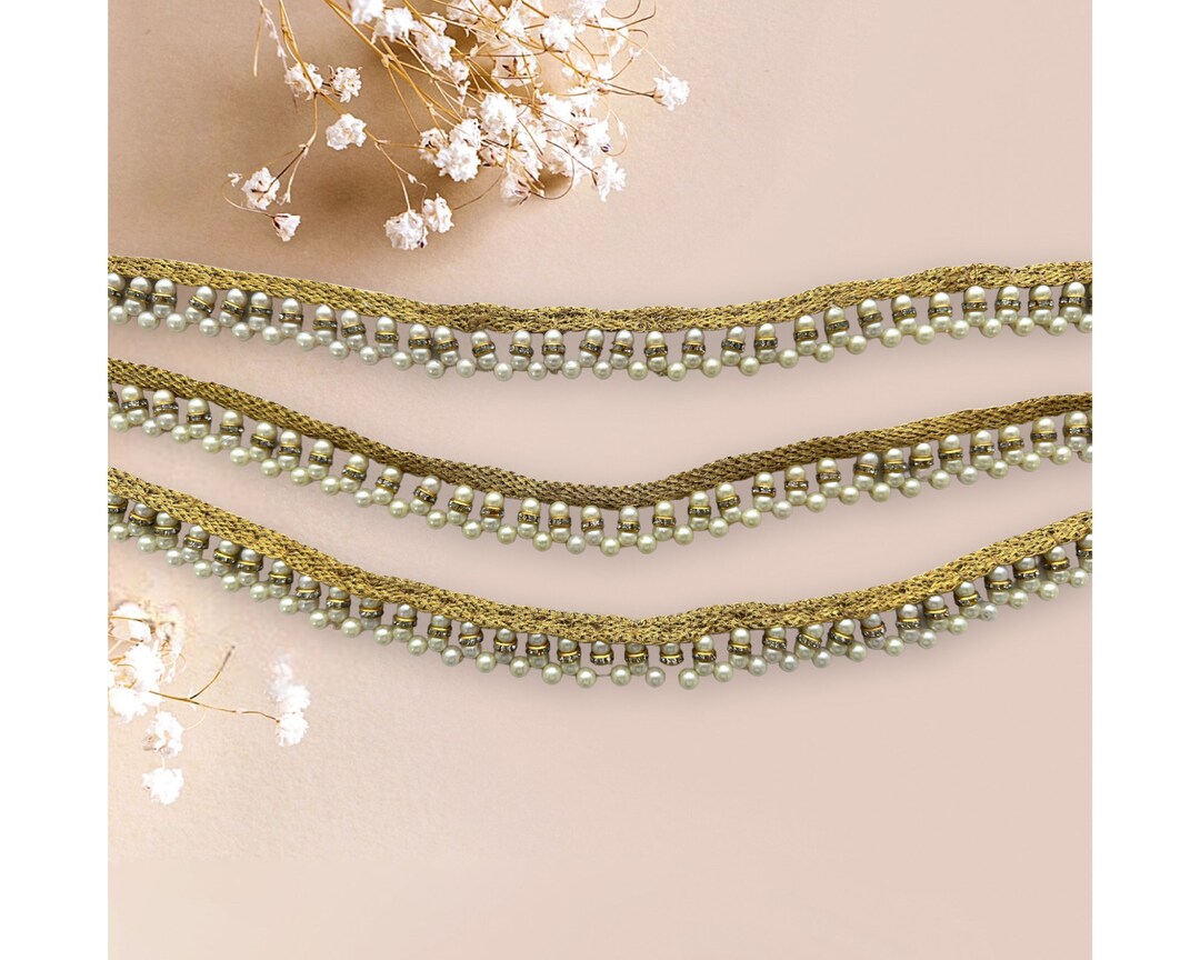 Elegant Pearl Lace Trim, Laces and Trim by the Yard, 1 Inch Trim ...