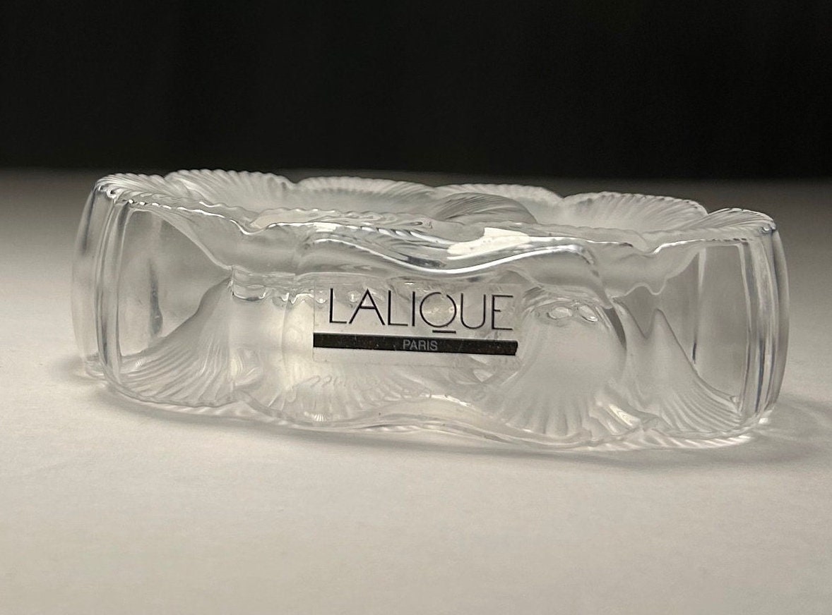 Lalique Deux Fleurs (double Flowers) Crystal Perfume Bottle Signed - Etsy