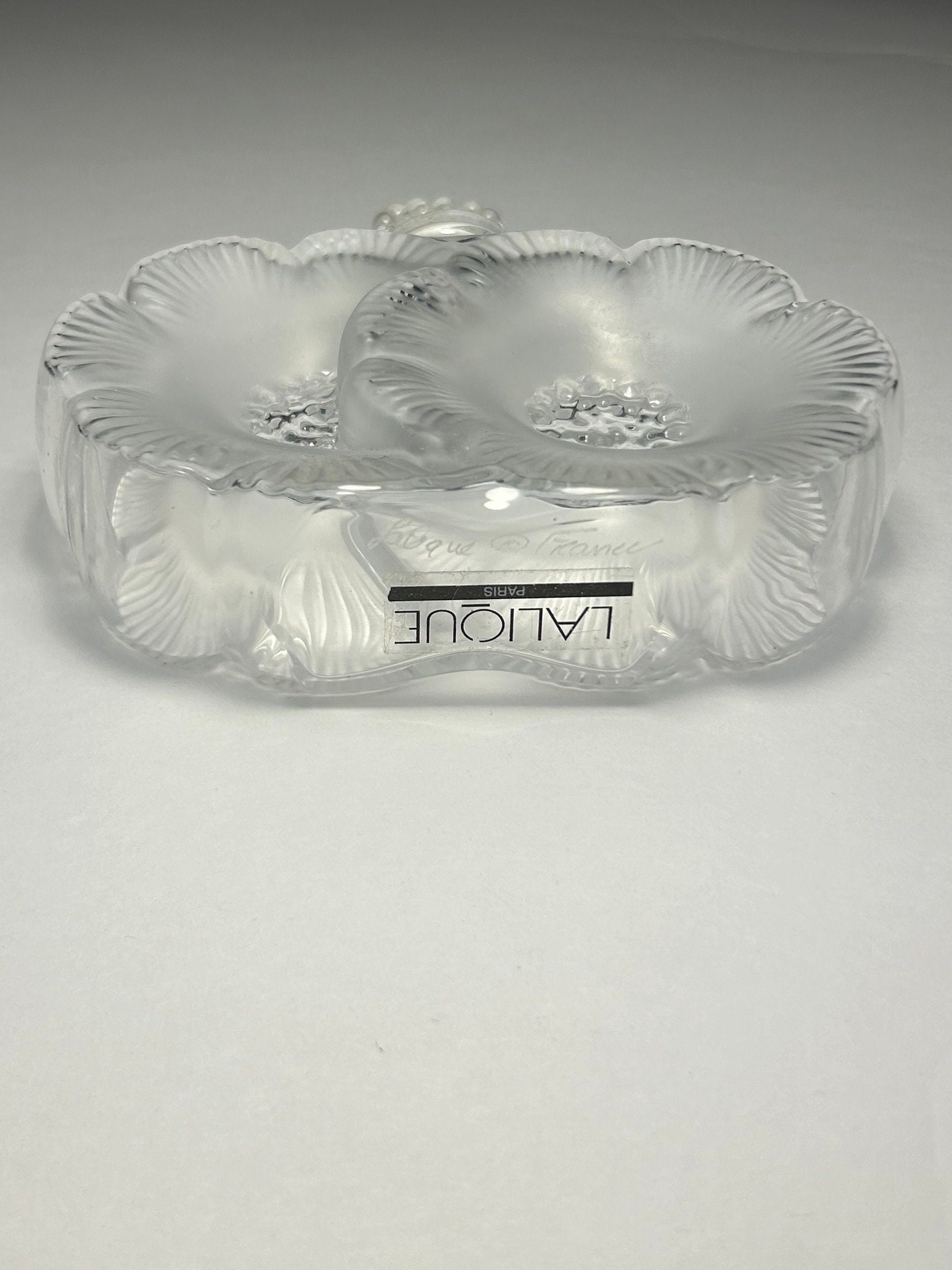 Lalique Deux Fleurs (double Flowers) Crystal Perfume Bottle Signed - Etsy