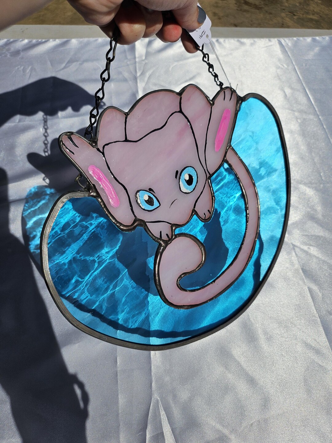 Legendary Mew on a Bubble Pokémon Stained Glass Suncatcher - Etsy