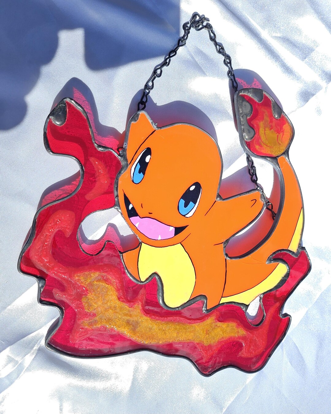 Charmander Pokemon Stained Glass - Etsy