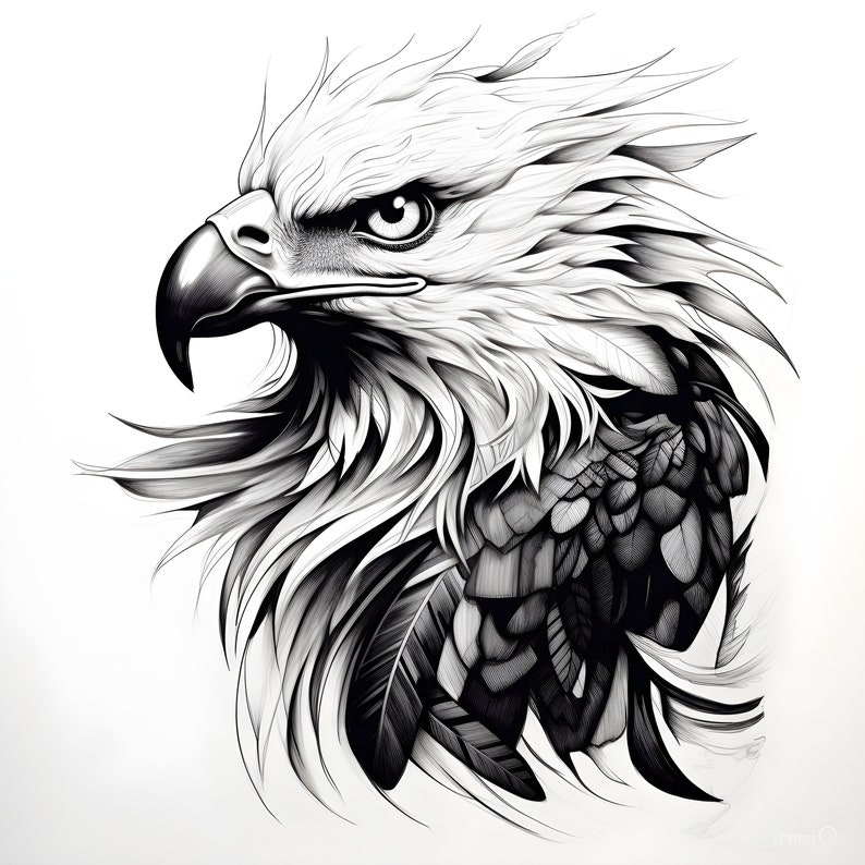 Eagle Tattoo Design - Download High Resolution Digital Art PNG ...